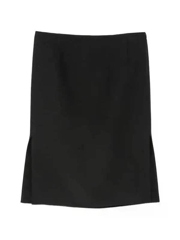 Fendi Side-slit Midi Skirt - Black