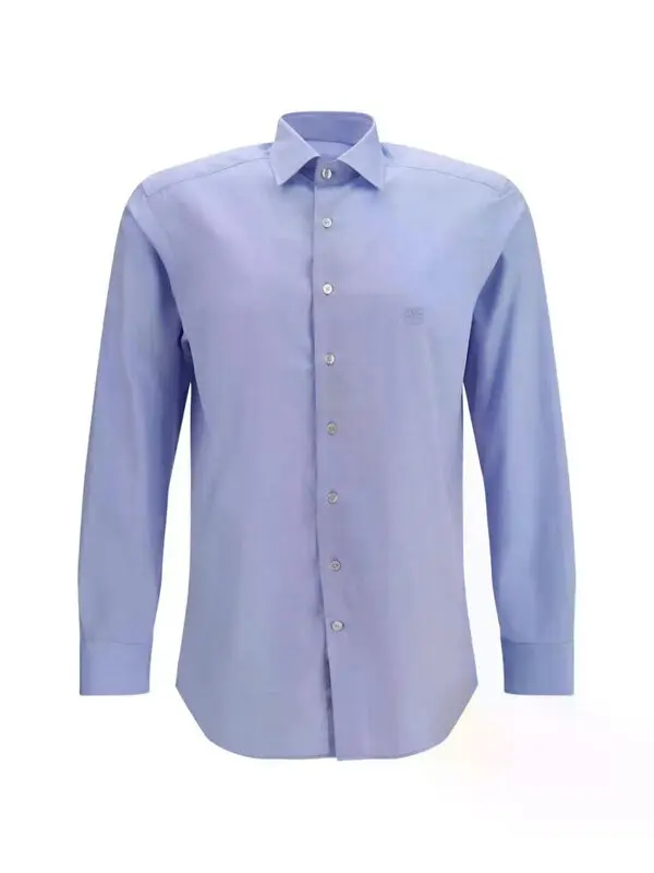 Etro Roma Logo-embroidered Shirt - Blue