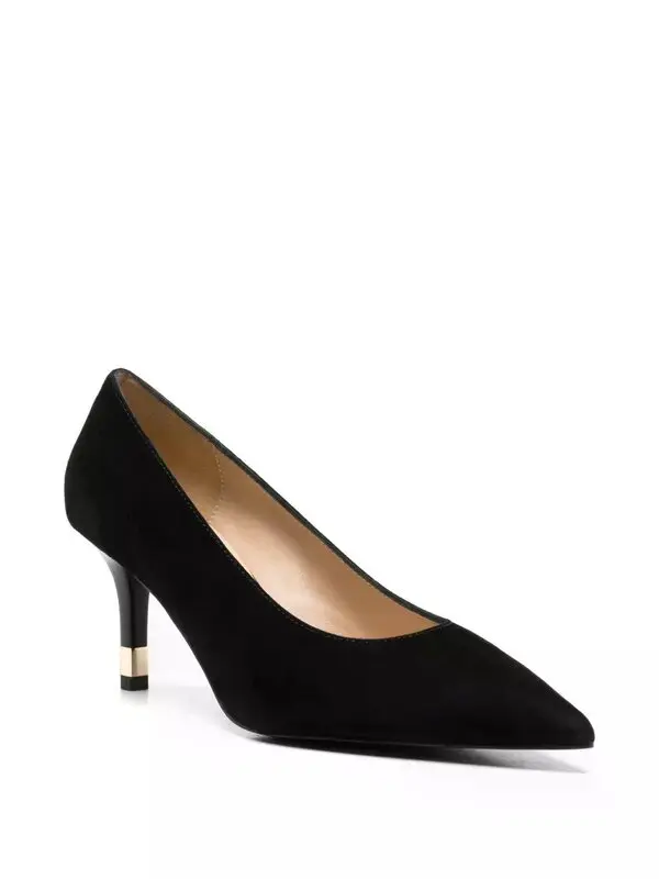 Furla Pointed-toe Suede Pumps - Black