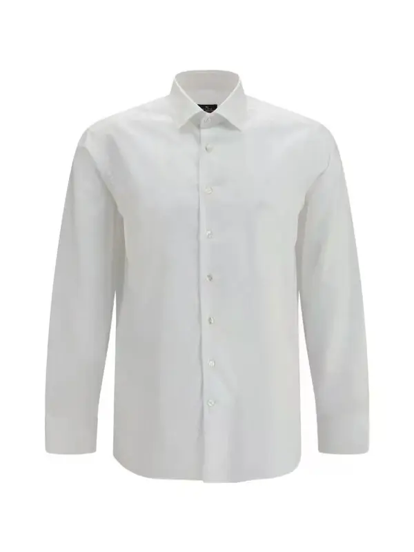 Etro Roma Logo-embroidered Shirt - White