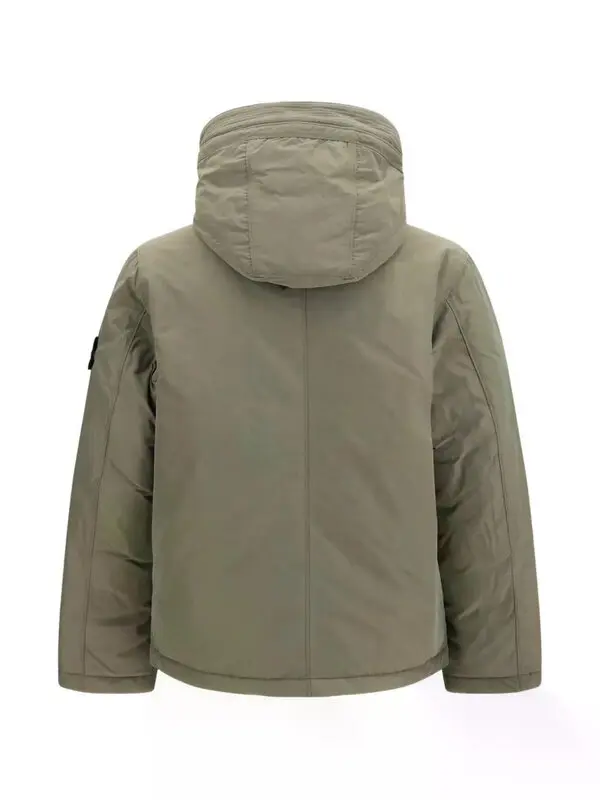 Stone Island Hooded Logo-patch Jacket