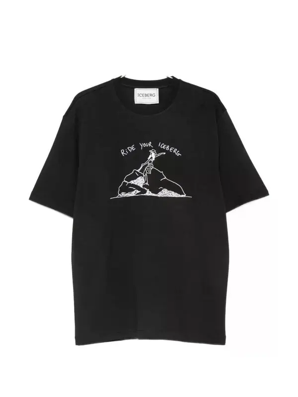 Iceberg Short-sleeve Embroidered T-shirt