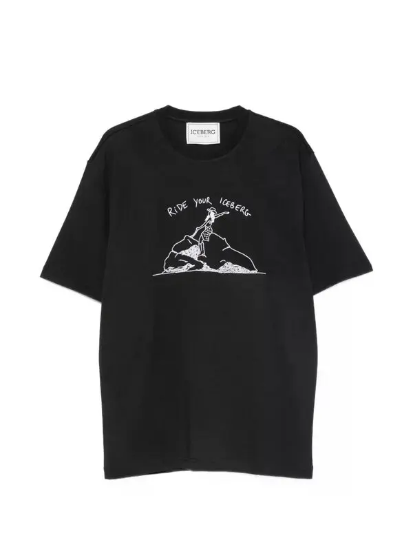 Iceberg Short-sleeve Embroidered T-shirt