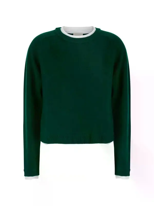 SEMICOUTURE Sarah Layered Raglan-sleeve Sweater