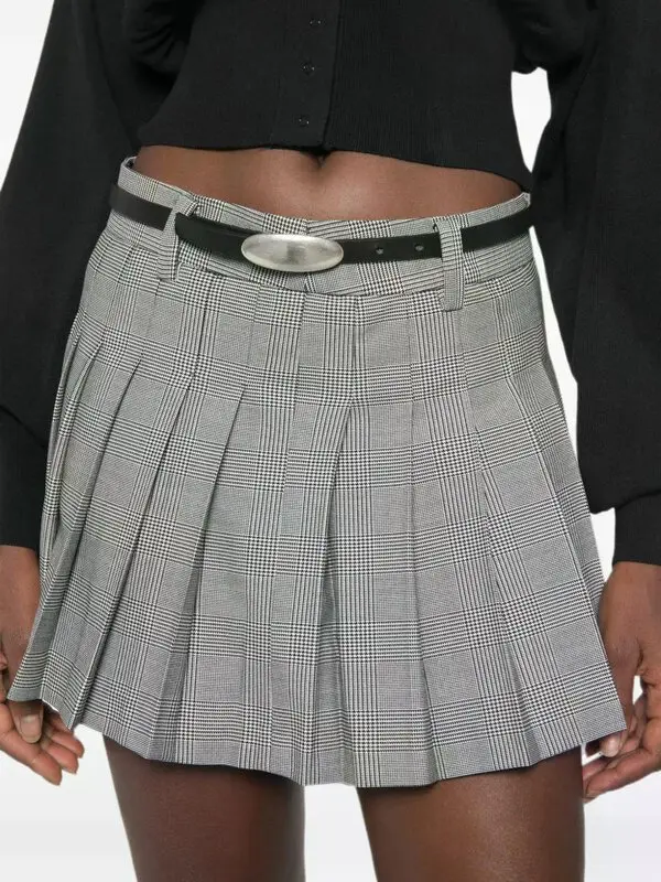 WRSTBHVR Nuria Check Pleated Skirt
