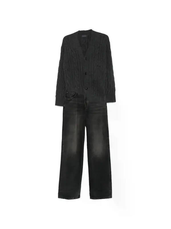 HAIKURE Janice Faded Effect Jumpsuit - Grey