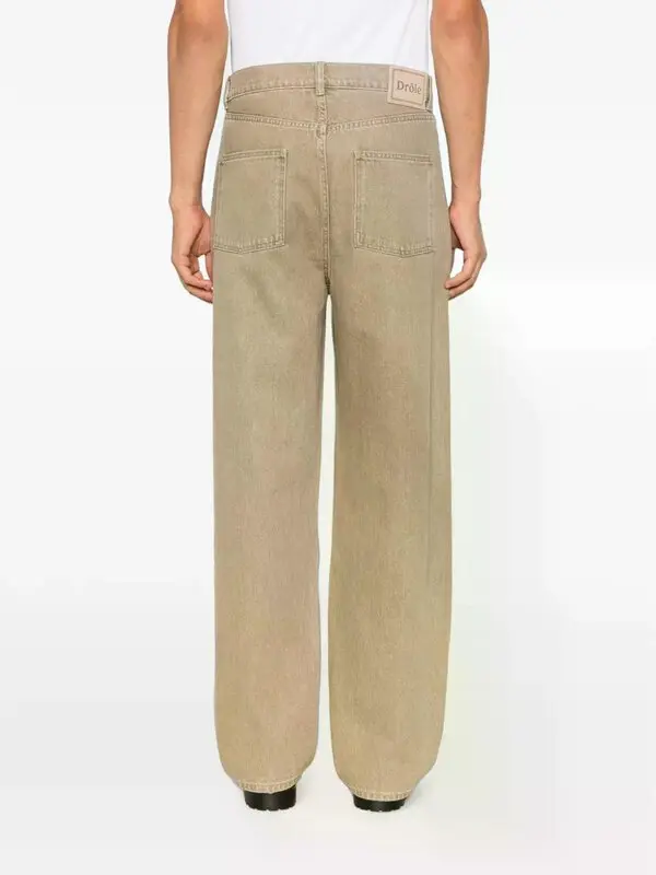 Drole De Monsieur Belt-loop Straight-leg Jeans