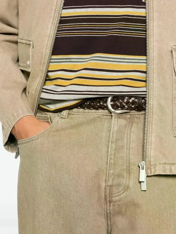 Drole De Monsieur Belt-loop Straight-leg Jeans