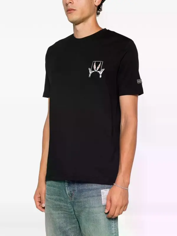 Iceberg Looney Tunes Embroidered T-shirt - Black