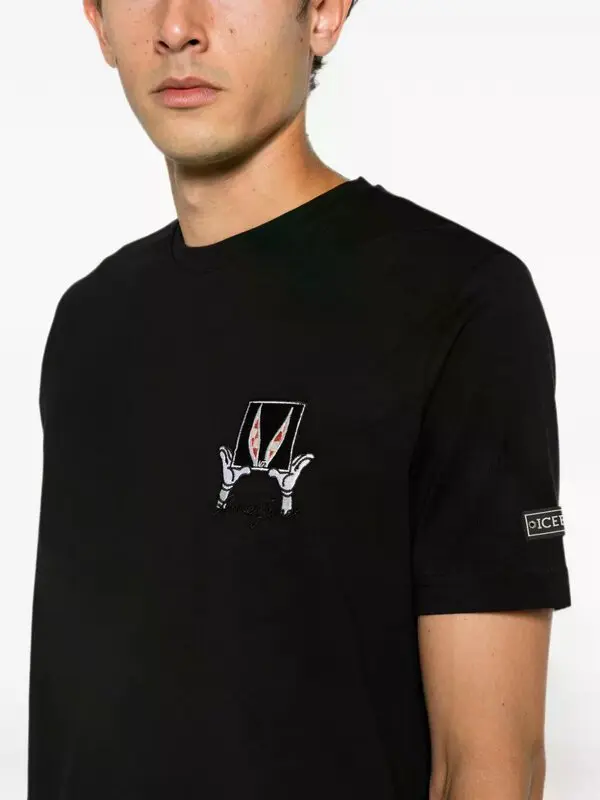 Iceberg Looney Tunes Embroidered T-shirt - Black