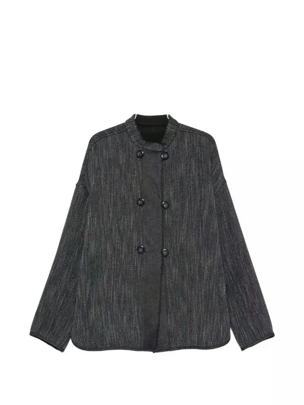 Emporio Armani Double-breasted Herringbone Jacket