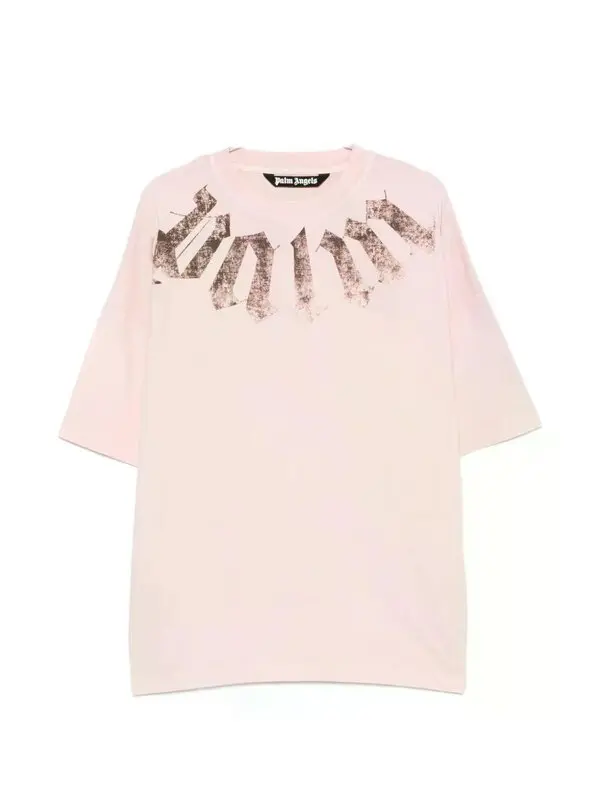 Palm Angels Big Neck Logo Printed T-shirt