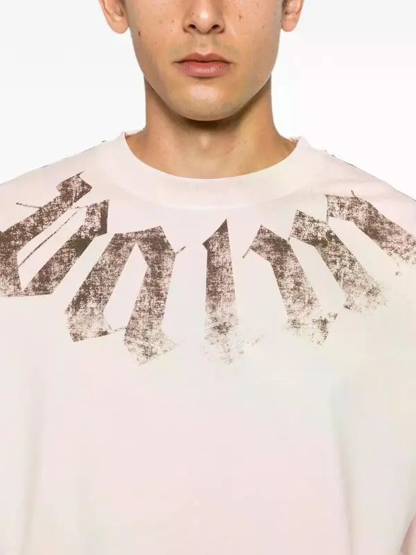Palm Angels Big Neck Logo Printed T-shirt