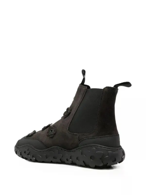 Cecilie Bahnsen Floral Appliqué Suede Ankle Boots