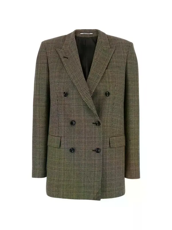 Tagliatore Jasmine Double-breasted Check-pattern Jacket