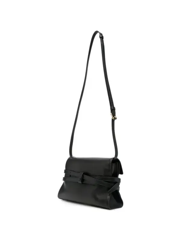 Moschino Buckled Cross Body Bag - Black
