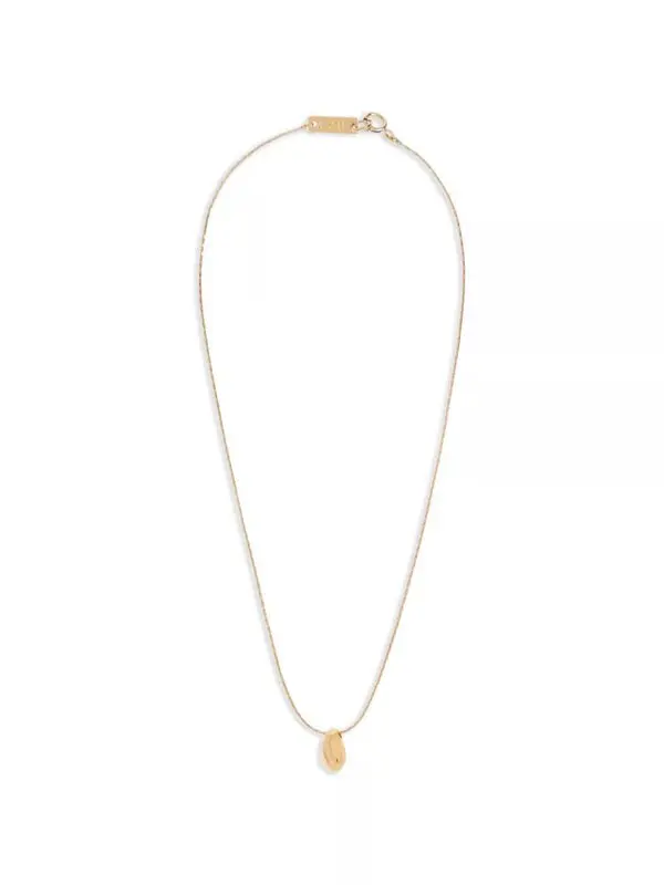 Isabel Marant Étoile Tone Brass Teardrop Pendant Necklace - Gold