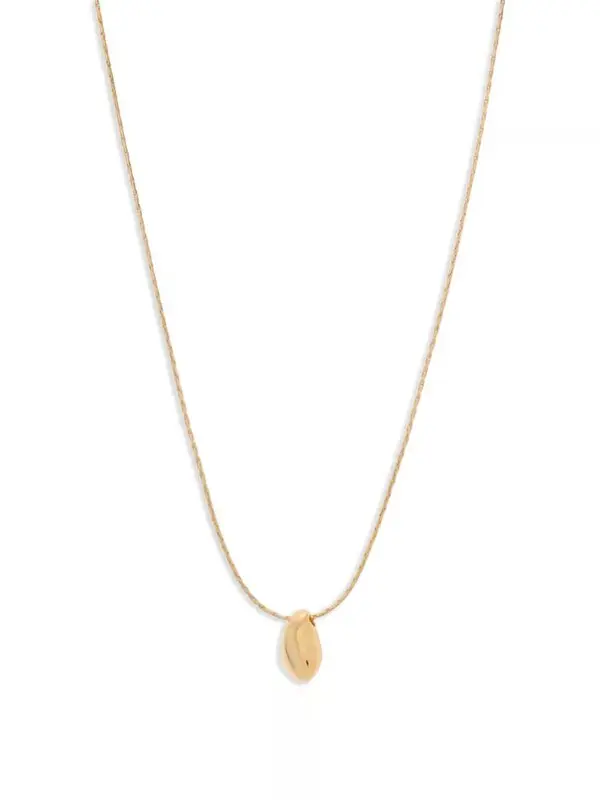 Isabel Marant Étoile Tone Brass Teardrop Pendant Necklace