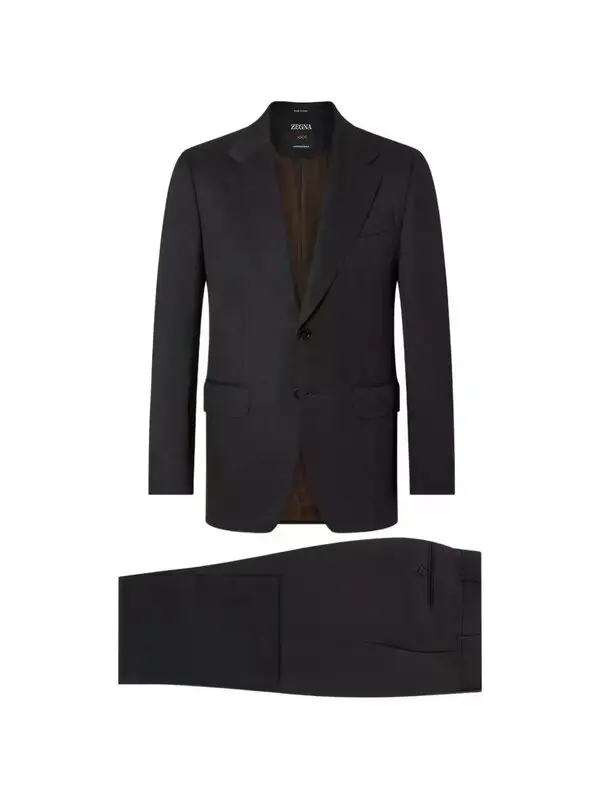 Zegna Trofeo 120mila Wool Suit - Black