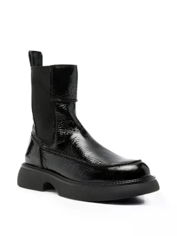 COPENHAGEN  Patent Leather Ankle Boots