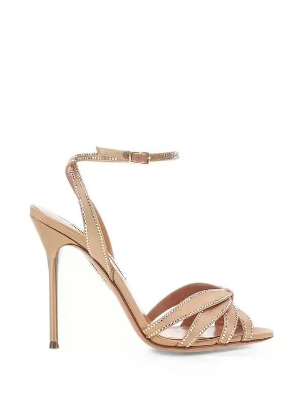 AQUAZZURA Crystal-embellished Wrap-around Sandals