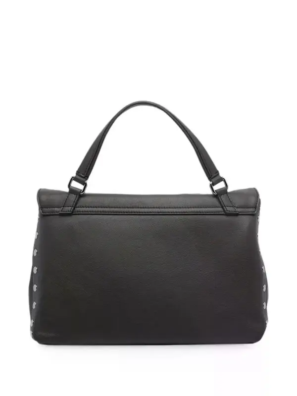 ZANELLATO Small Postina Tote Bag With Studded Trim - Brown