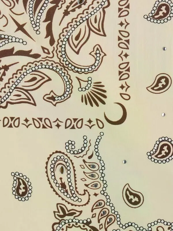 VENUJA Paisley Print Crystal-embellished Swimsuit