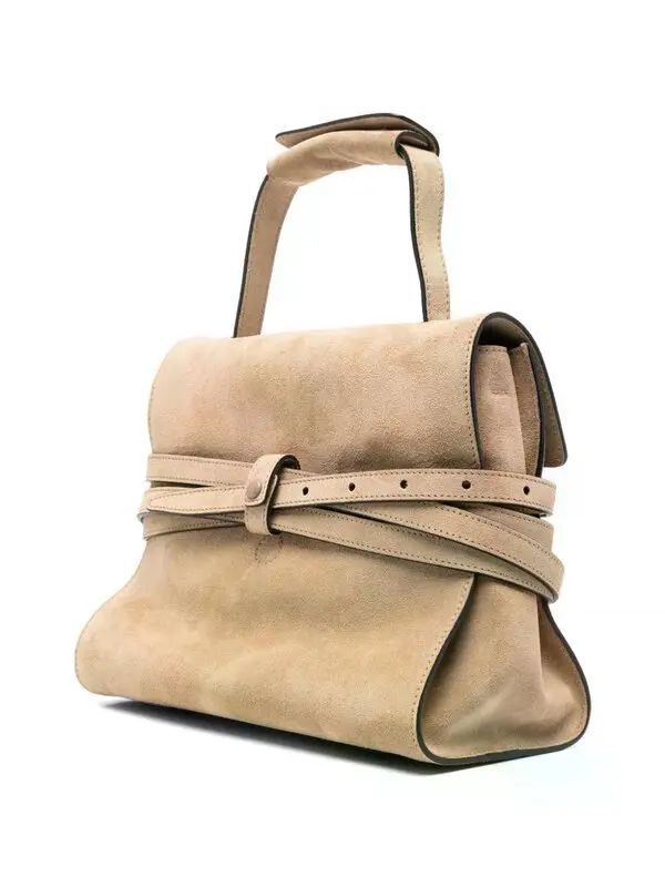 Moschino Suede Tote Bag - Neutrals