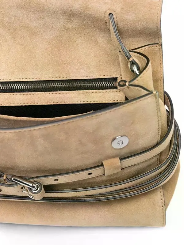Moschino Suede Tote Bag - Neutrals