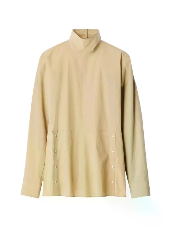 LEMAIRE Lemiare Cotton Crêpe High Neck Bib Top - Neutrals