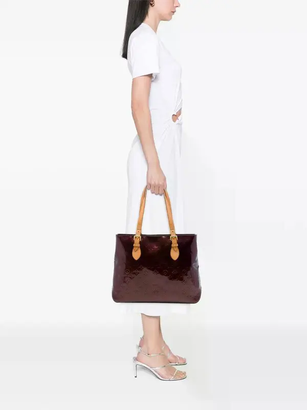 LOUIS VUITTON 1990-2010 Monogram Vernis Brentwood Tote Bag - Purple