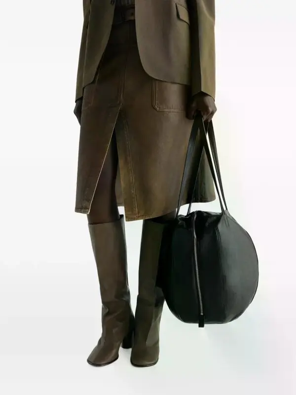 LEMAIRE Helmet Bag In Grained Leather
