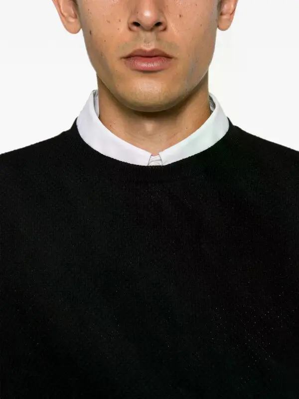SLOWEAR Waffle-knit Long-sleeve Sweater