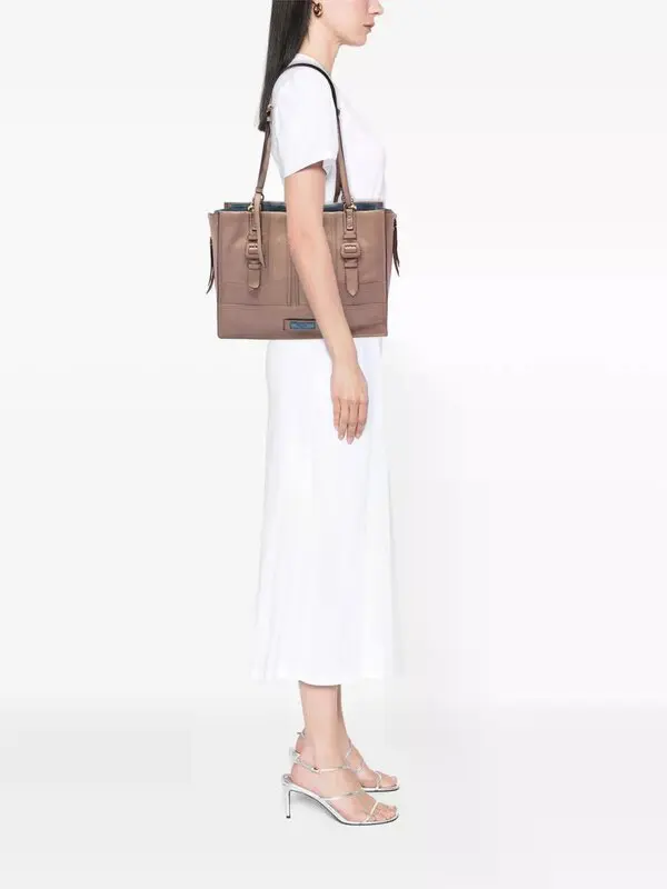 Prada 2000-2026 Calfskin Etiquette Satchel