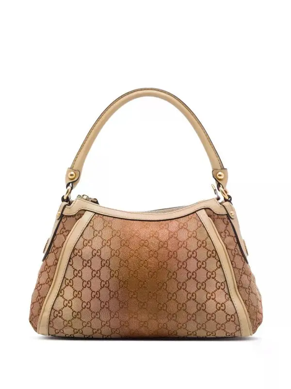 Gucci 2016-2026 Gg Canvas Lurex Scarlett Handbag - Brown
