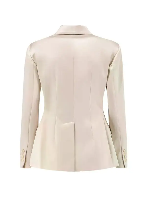 Brunello Cucinelli Double-breasted Satin-finish Blazer