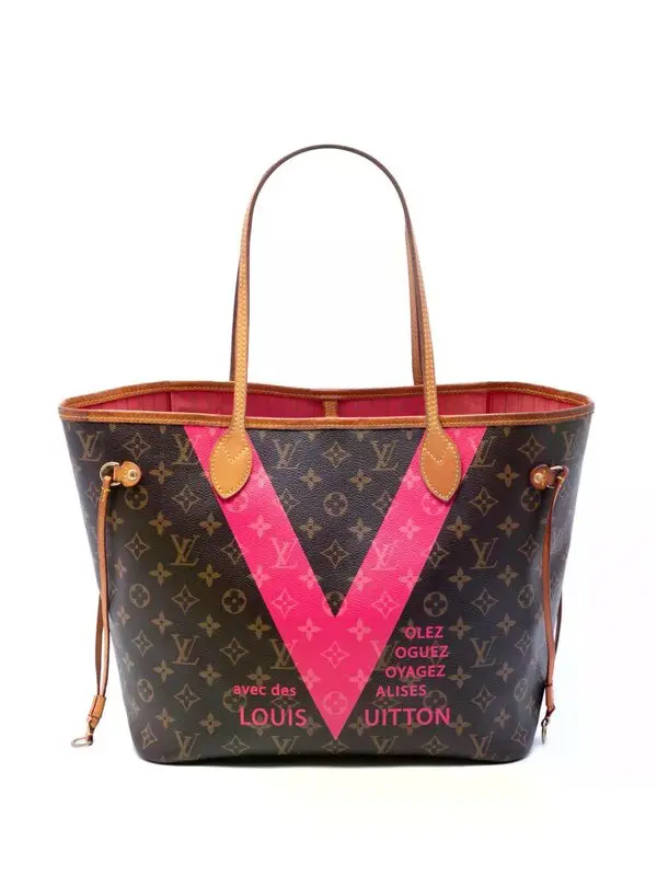LOUIS VUITTON 2015 Limited Edition Monogram Grenade V Neverfull Mm Tote Bag - Brown
