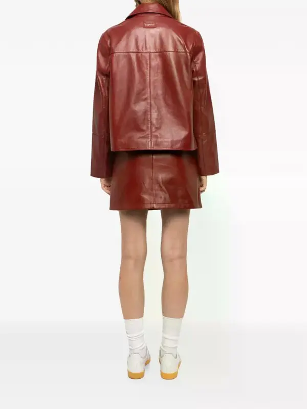 Zadig&Voltaire Leather Button-up Jacket