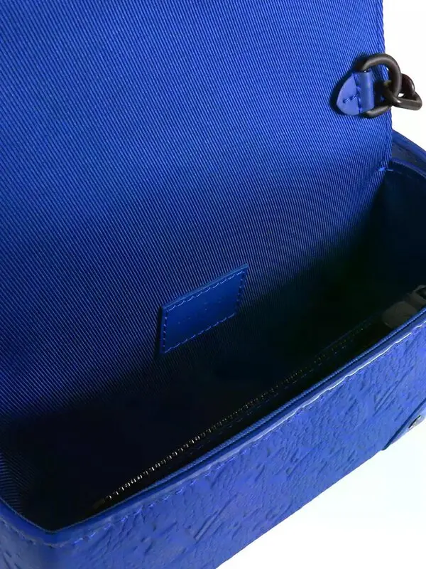 LOUIS VUITTON Monogram Taurillon Steamer Wearable Wallet Crossbody Bag - Blue