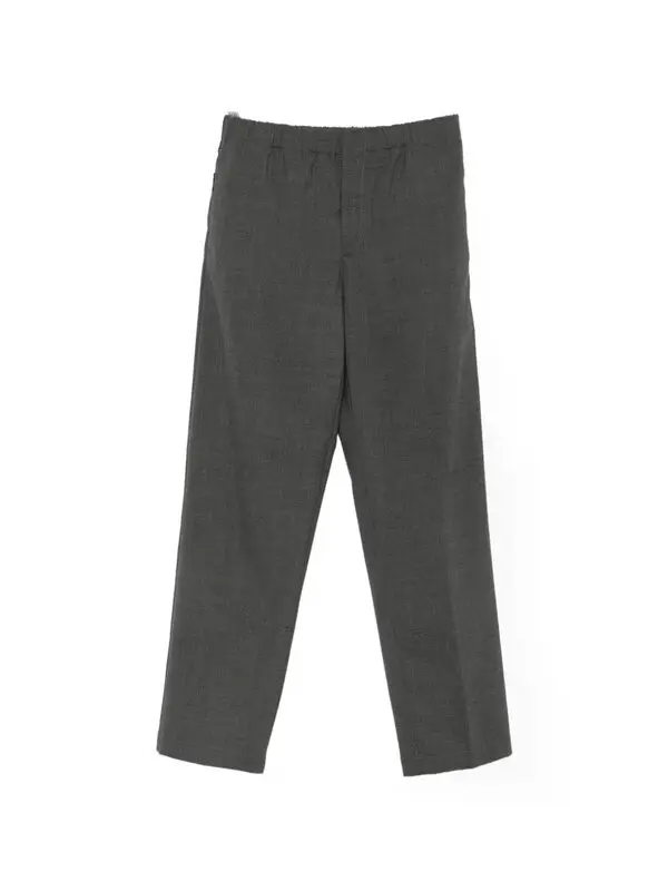 LARDINI Elasticated Waistband Straight Leg Trousers