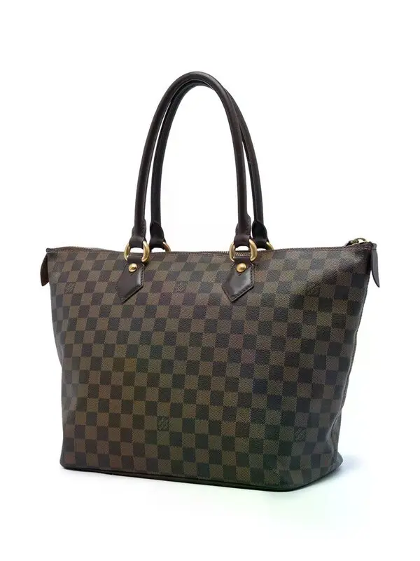 LOUIS VUITTON Damier Ebene Saleya Mm Tote Bag