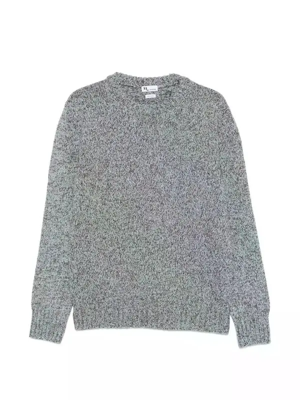 DOPPIAA Marl Knit Crewneck Sweater - Grey