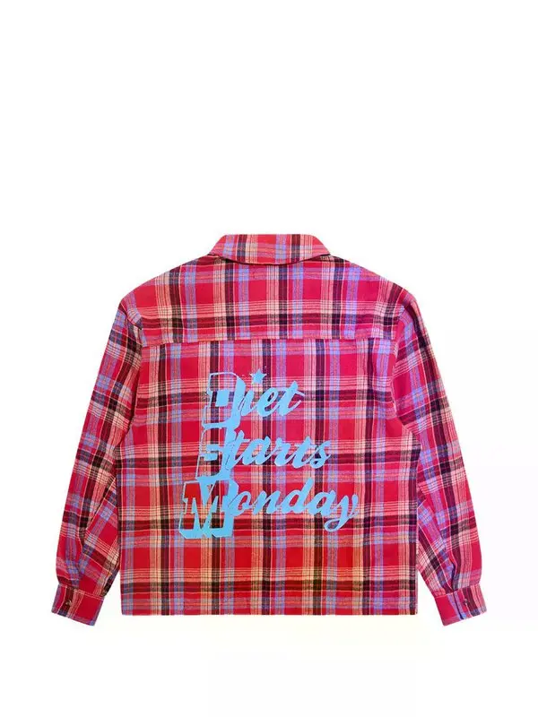 STADIUM GOODS Plaid-check Star-print Shirt