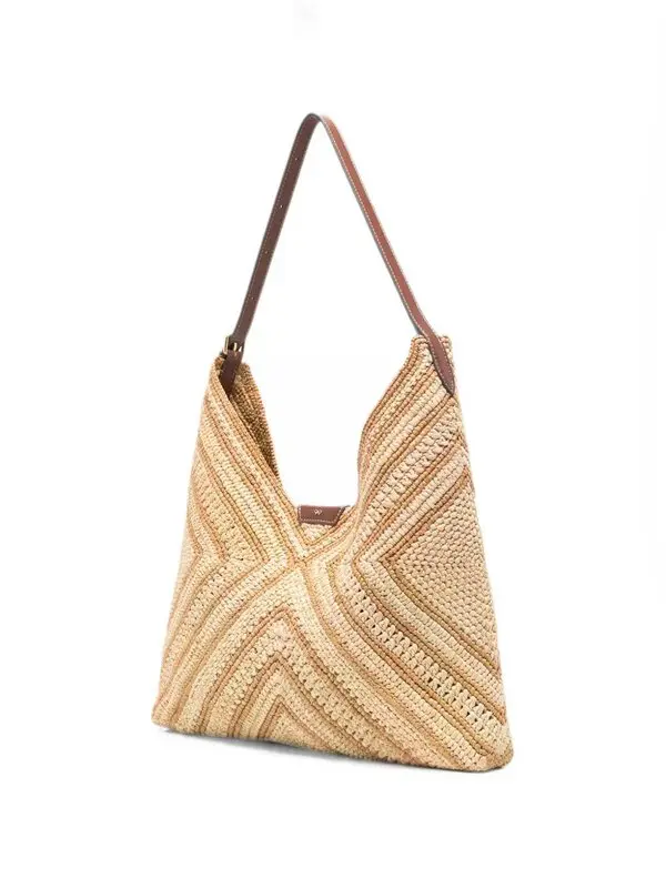 ANYA HINDMARCH Woven Chevron Shoulder Tote Bag