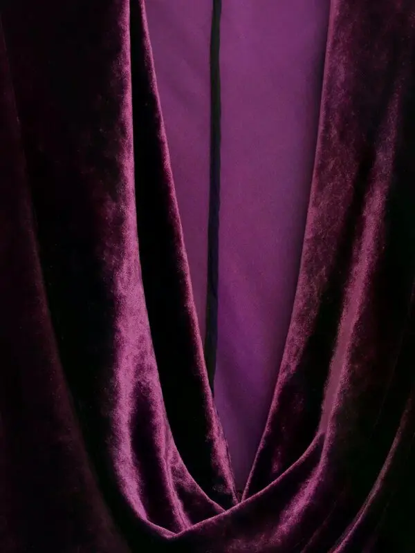 MAISON MARGIELA Sleeveless Draped Velvet Top