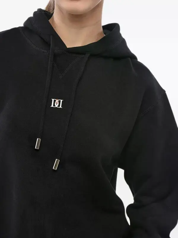 Dsquared2 Monogram-plaque Drawstring Hoodie