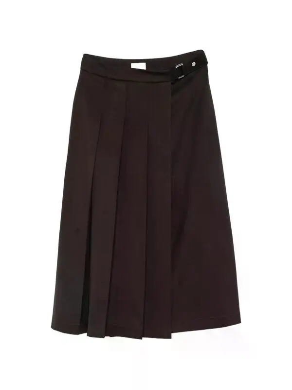 P.a.r.o.s.h Pleated Wrap Midi Skirt