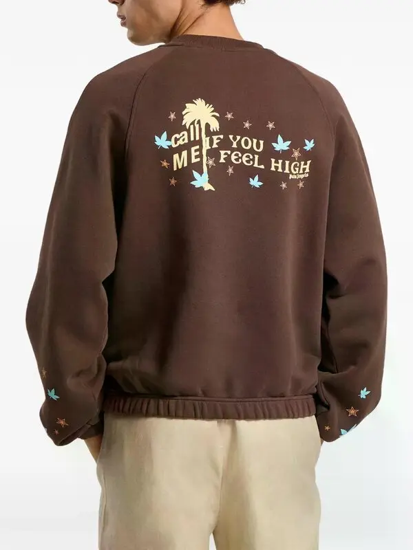Palm Angels Feel High Regular Crewneck Sweatshirt