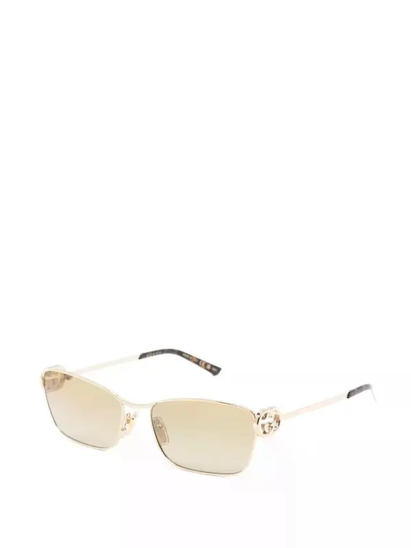 Gucci Gg Logo Rectangle-frame Sunglasses