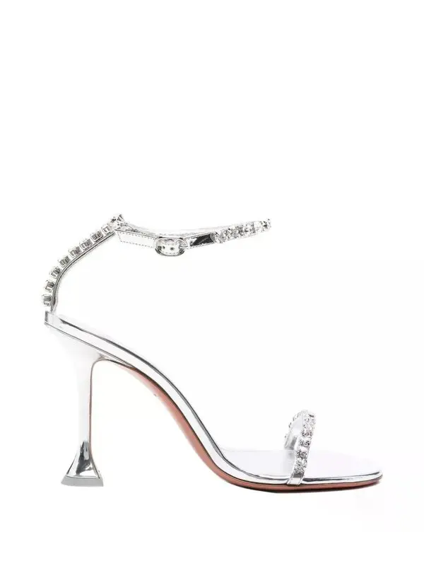 Amina Muaddi Gigi Embellished Heeled Sandals